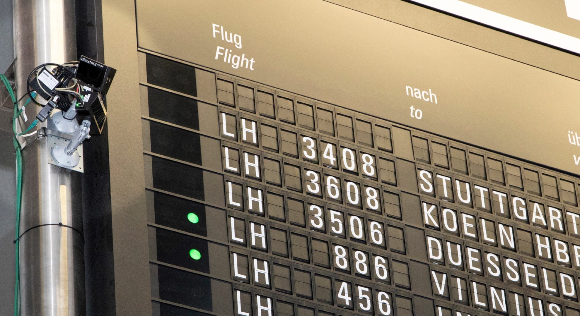 Passenger flow monitoring at Frankfurt airport